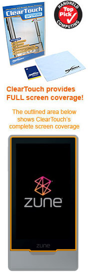 Zune HD 16GB ClearTouch Crystal (Polyethylene Terephthalate Screen ...