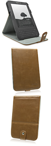Easy Reader Kindle (3rd Gen 2010) Case - Sienna Leather (Synthetic ...