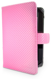 Satin Pink Leather Elite Kindle Fire (1st Gen 2011) Case (Synthetic ...