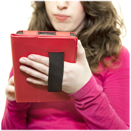 Folio Stand Kindle Fire (1st Gen 2011) Case with Strap (Synthetic ...