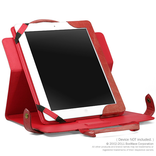 Ardent Red Manhattan Elite iPad (2nd Gen 2011) Travel Case (Genuine ...