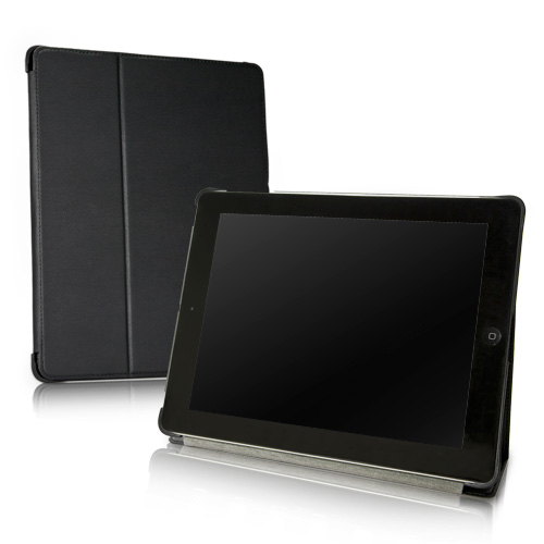 Apple iPad (3rd Gen 2012) Nero Leather Smart Nuovo iPad Case (Synthetic ...