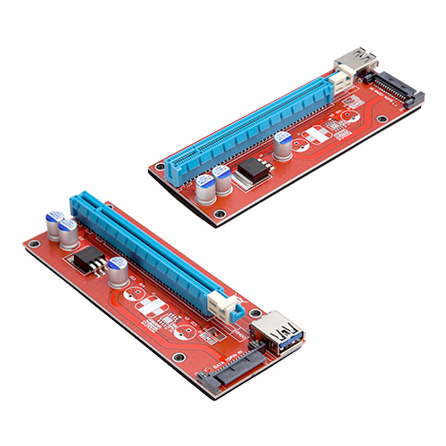 PCI-E Riser Card SATA Ver 007S (6-Pack) (Polyurethane Cryptocurrency ...